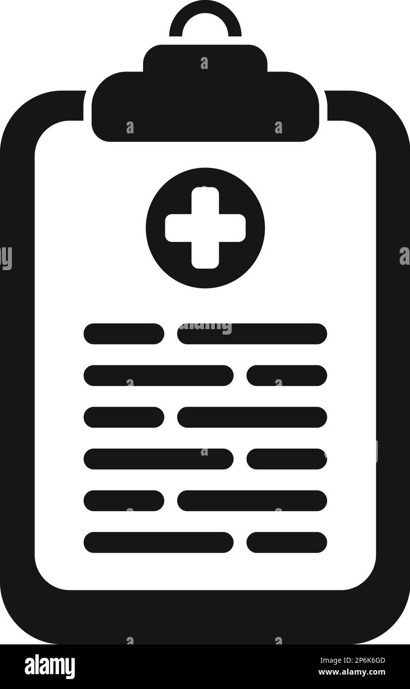 Patient clipboard icon simple vector. Medical health. Foot treatment ...