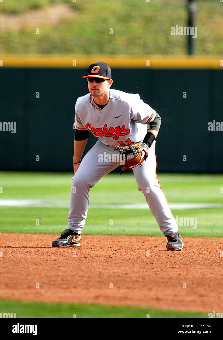 March 03, 2012: Oklahoma State University Cowboys Second Baseman Robbie ...