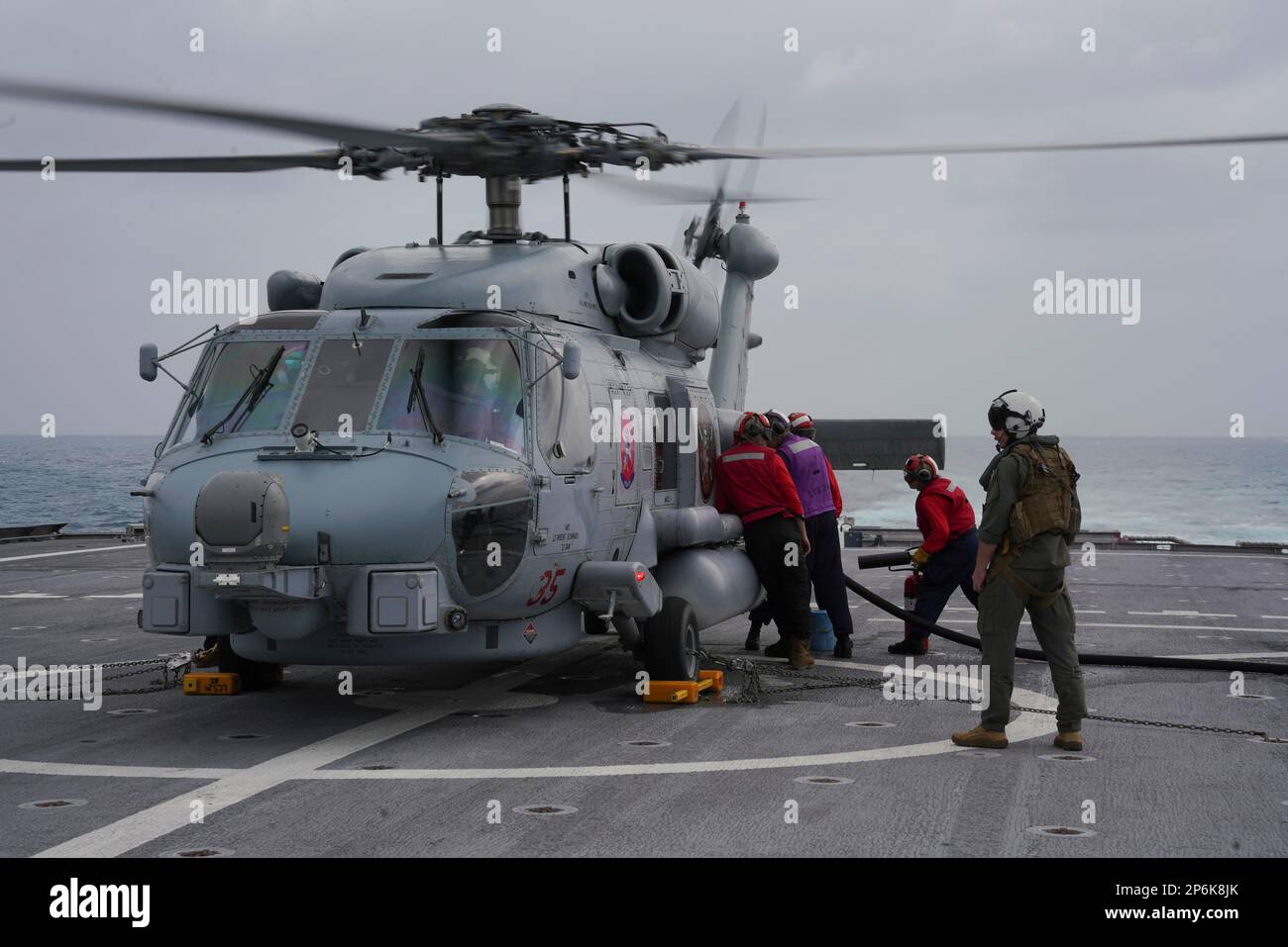 NATUNA SEA (Feb. 26, 2023) Sailors assigned to Independence-class ...