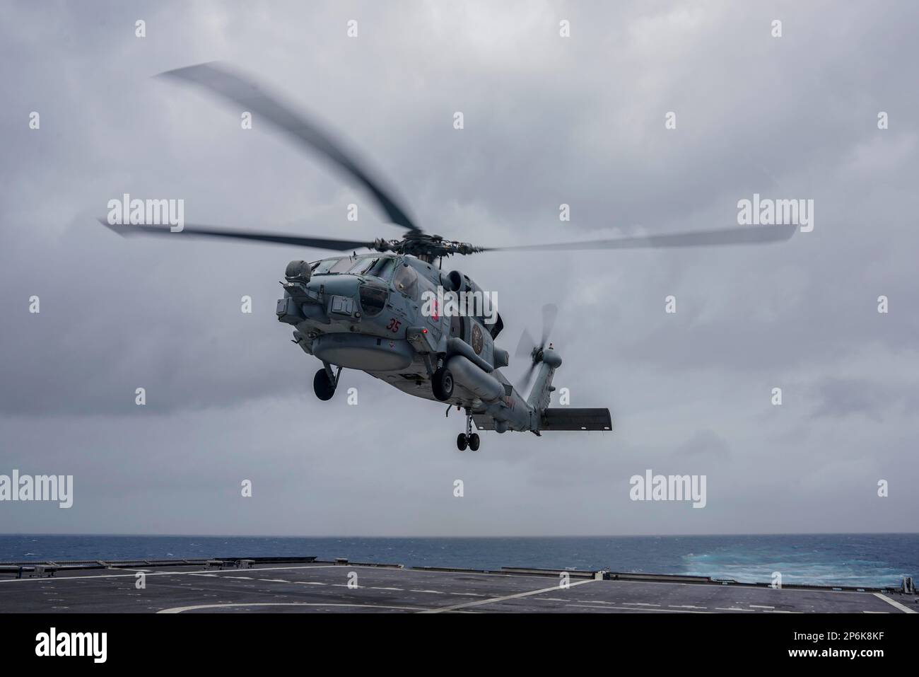 NATUNA SEA (Feb. 28, 2023) An MH-60R SeaHawk, attached to Helicopter ...