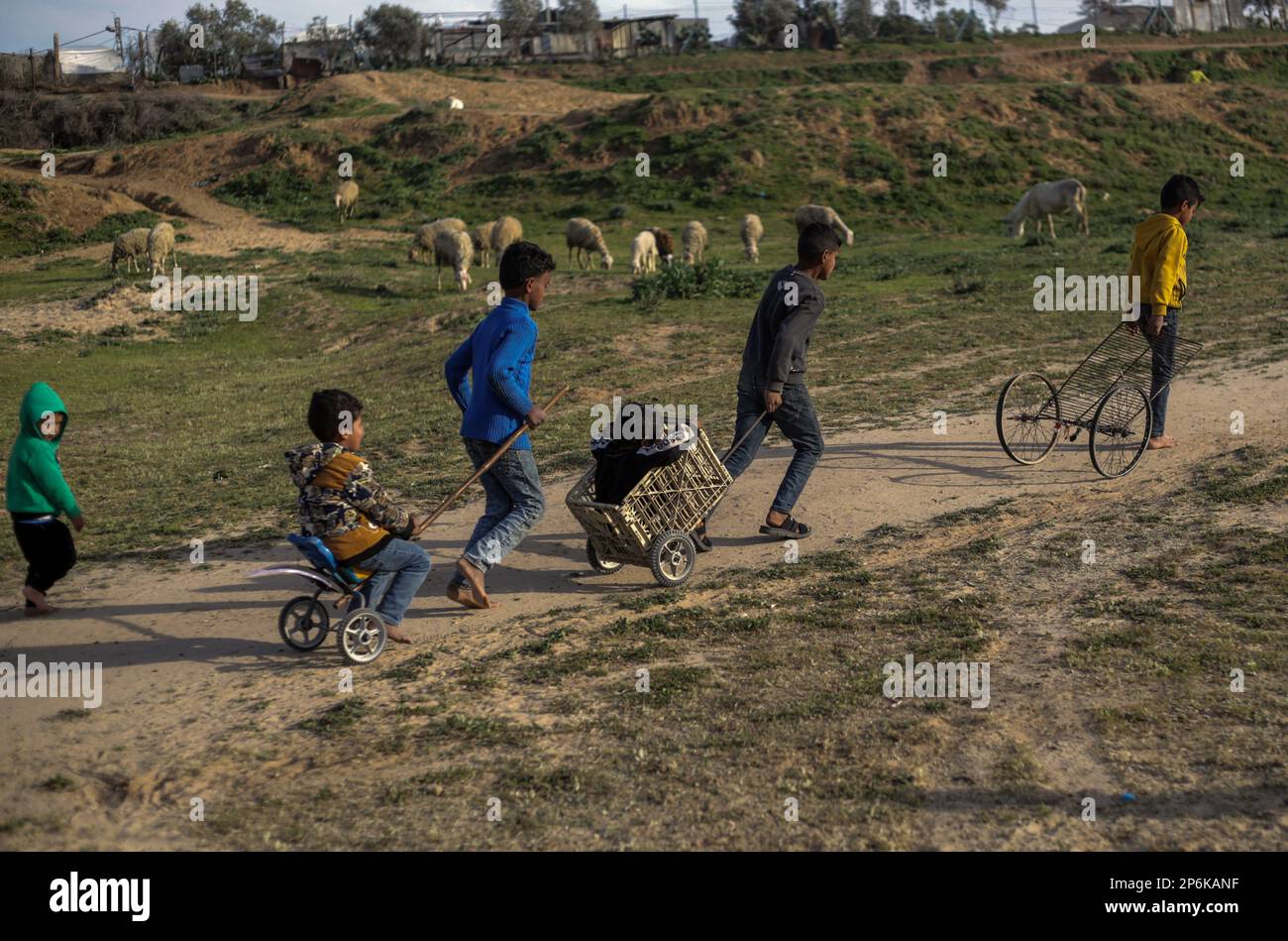 March 7, 2023, Gaza City, The Gaza Strip, Palestine: Palestinian ...