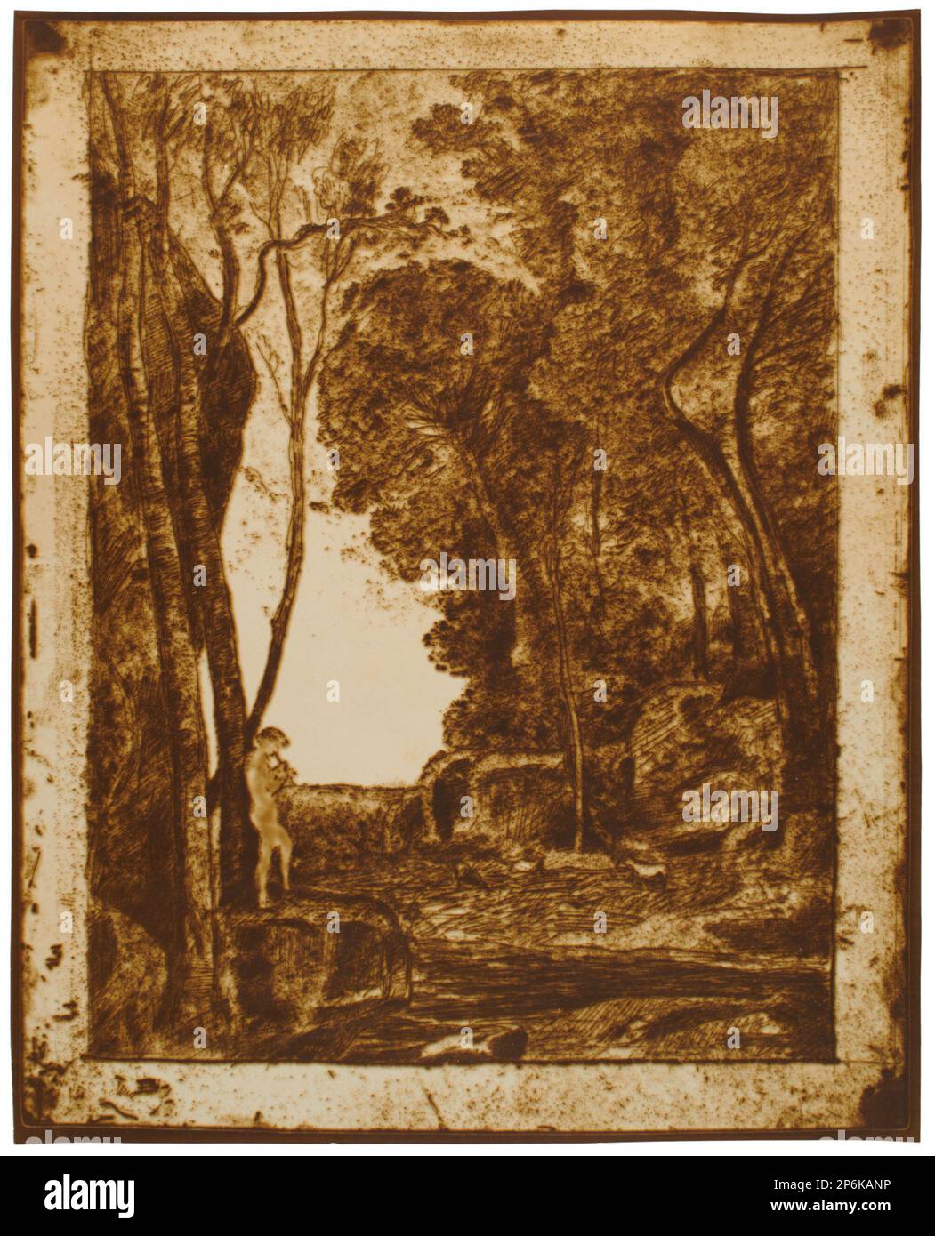 Jean-Baptiste-Camille Corot, The Little Shepherd, 1st Plate (Le Petit ...