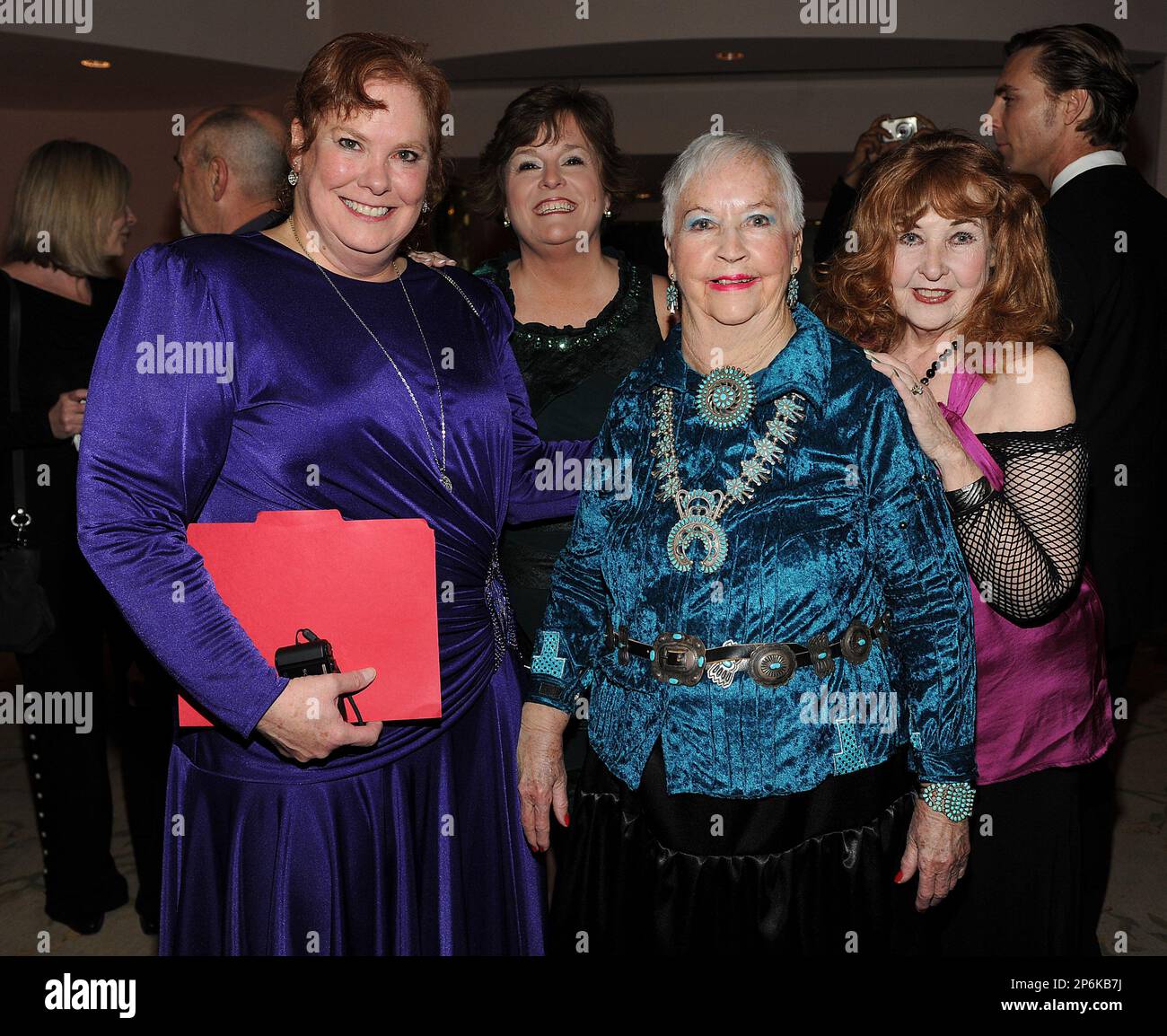 BEVERLY HILLS, CA - MARCH 1: Lou Ann Graham (second from right) and ...