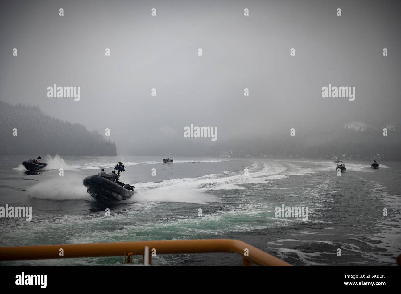 U.S. Coast Guard Maritime Security Response Team response boats and ...