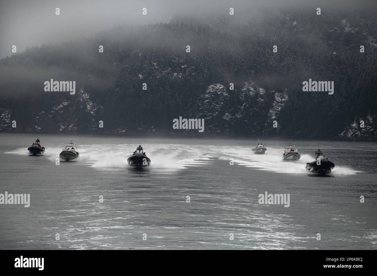 U.S. Coast Guard Maritime Security Response Team response boats and ...