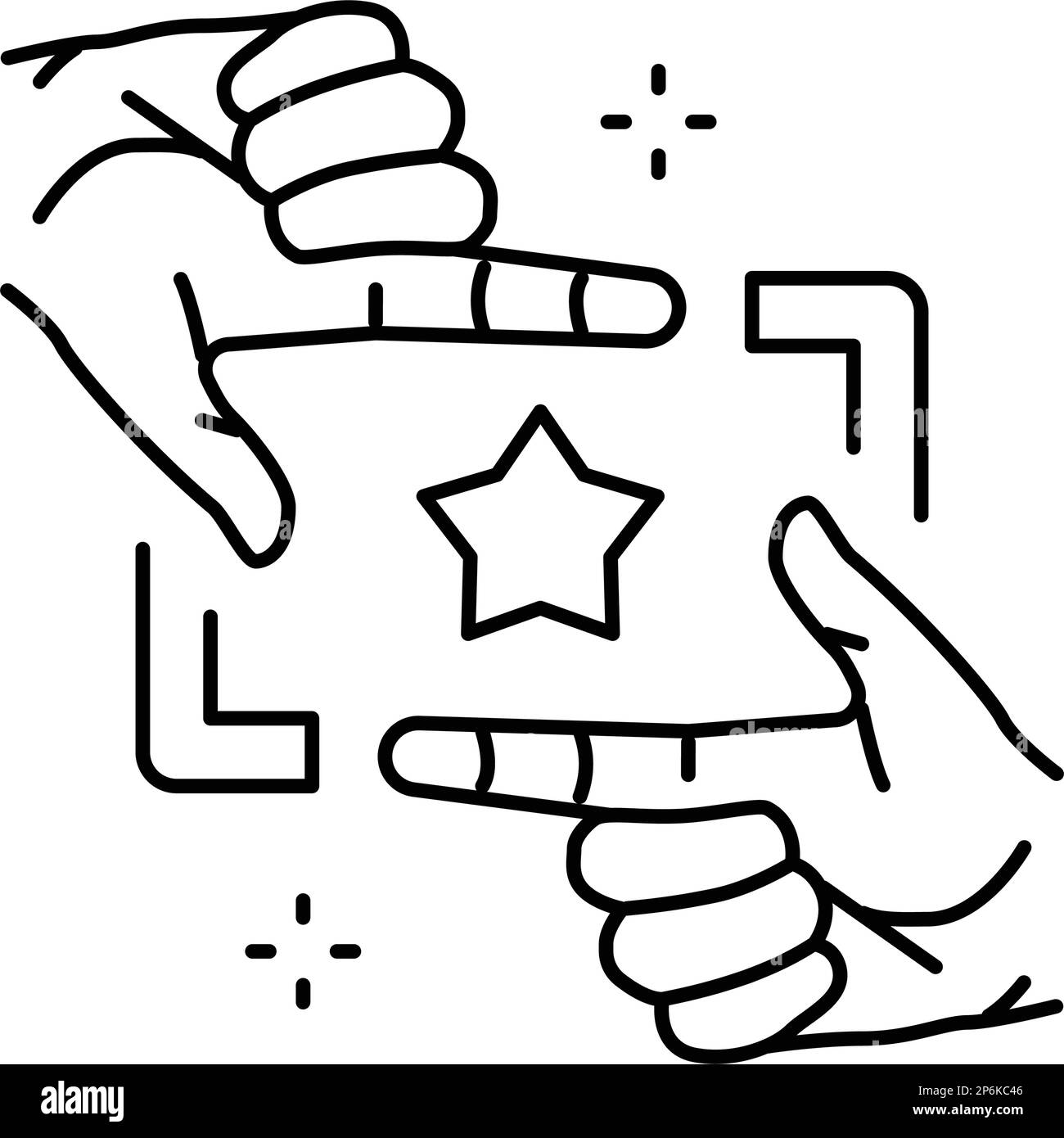 maintain focus line icon vector illustration Stock Vector Image & Art ...