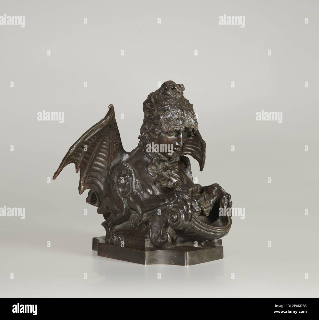 Sarah Bernhardt, Self-portrait as a Chimera, inkwell, c. 1879, bronze ...