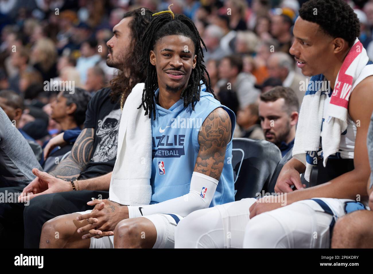 Memphis Grizzlies guard Ja Morant (12) in the first half of an NBA ...