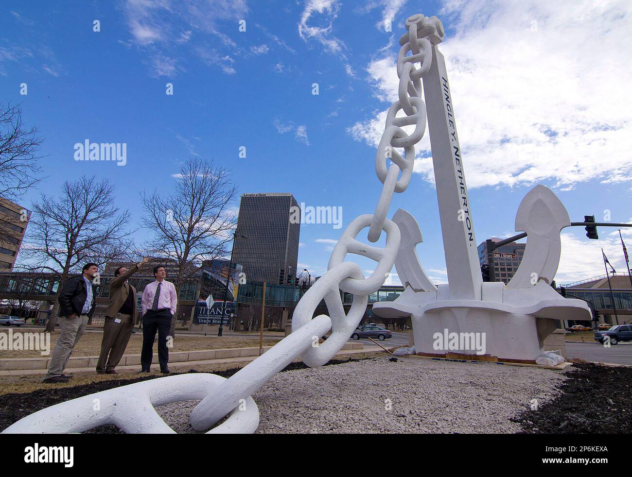Duane Erickson,left, George Guastello, center, and Jerry Baber of Union ...
