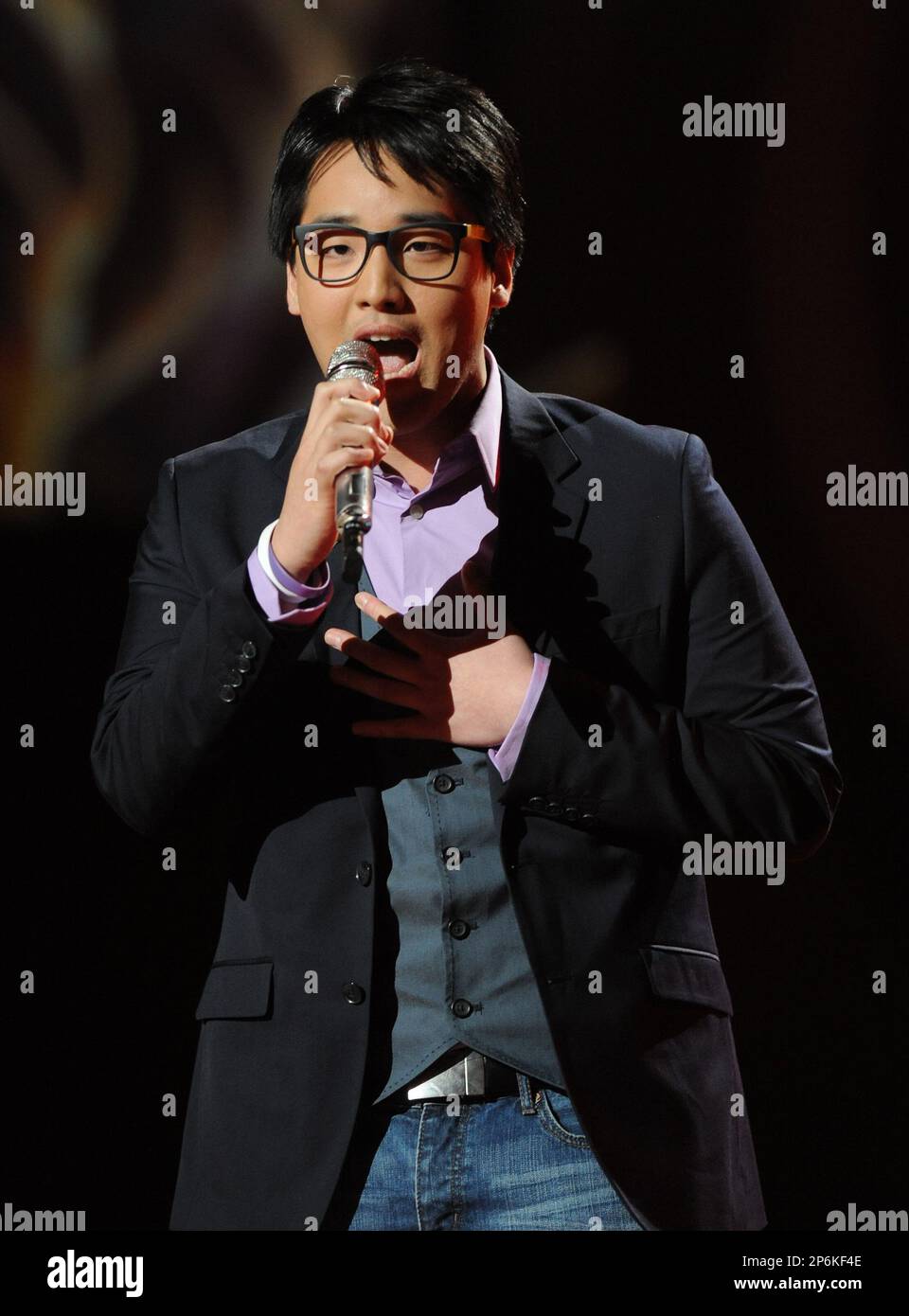 HOLLYWOOD, CA - FEBRUARY 28: Top 12 contestant Heejun Han performs on ...