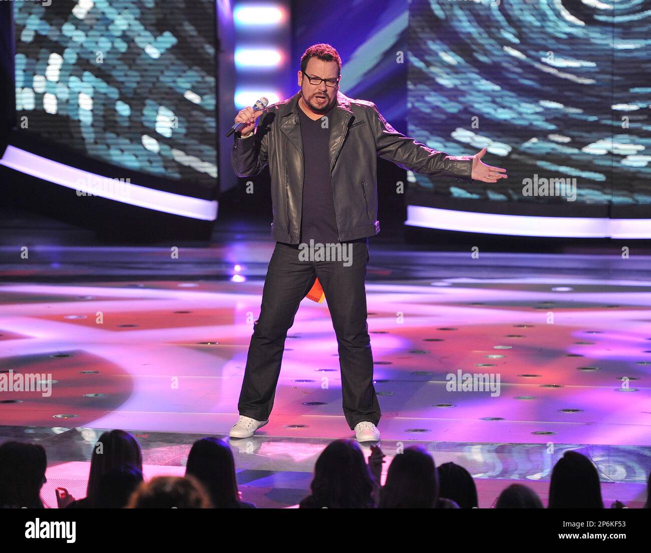 HOLLYWOOD, CA - FEBRUARY 28: Top 12 contestant Adam Brock performs on ...