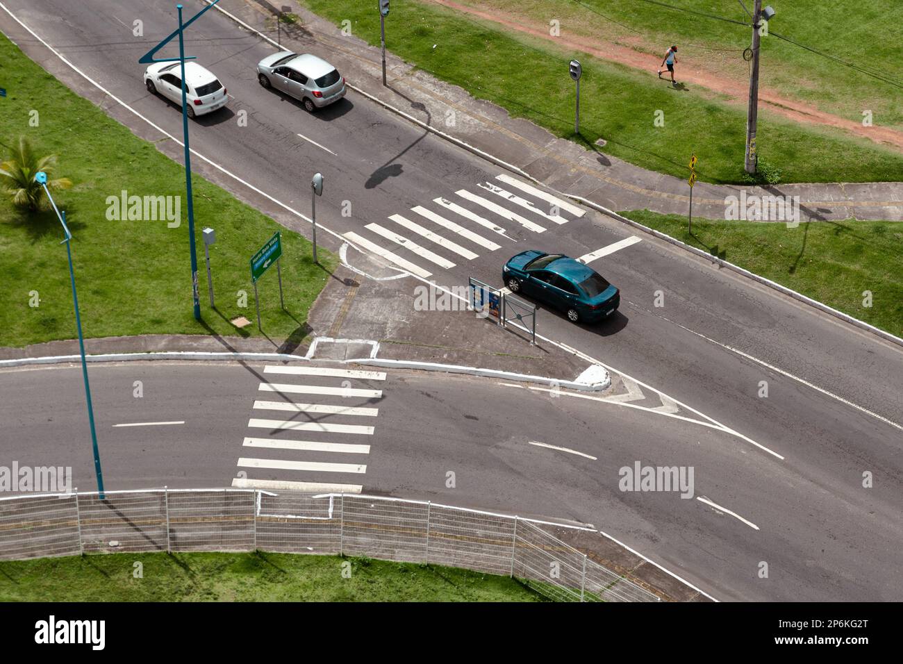Salvador, Bahia, Brazil - September 24, 2022: View from the top of cars ...