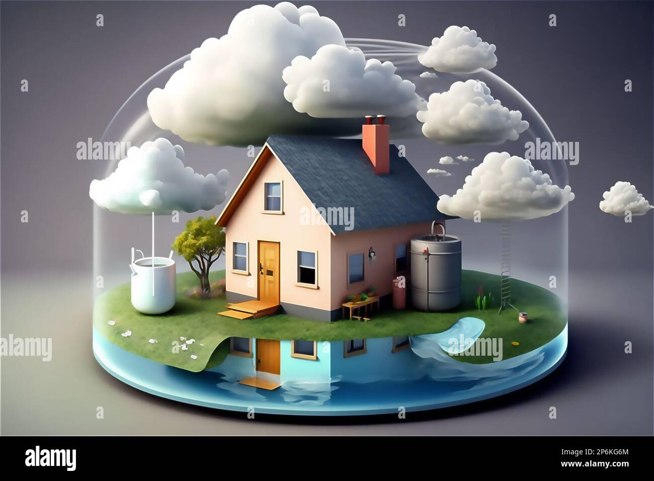 Rainwater harvesting system house hi-res stock photography and images ...