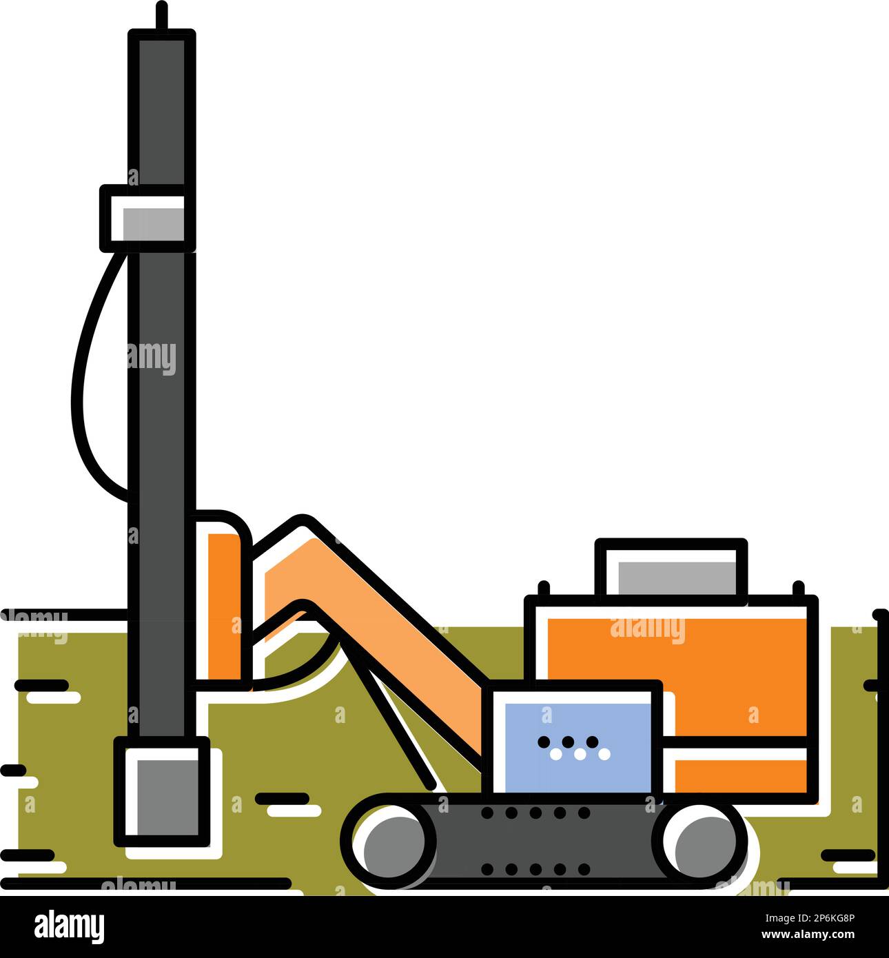 Surface drill rig Stock Vector Images - Alamy