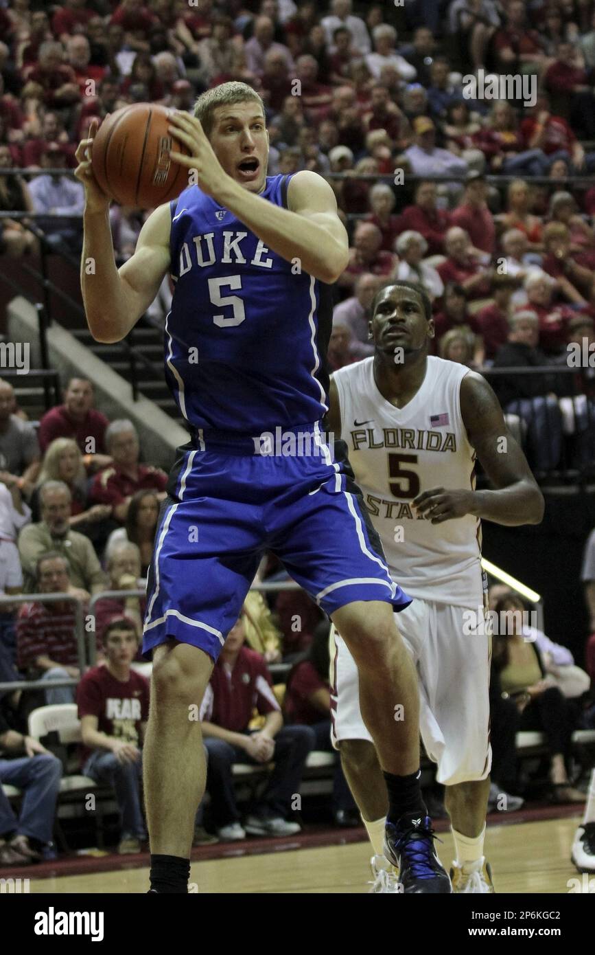 Duke Forward (5) Mason Plumlee during the game against Florida State at ...