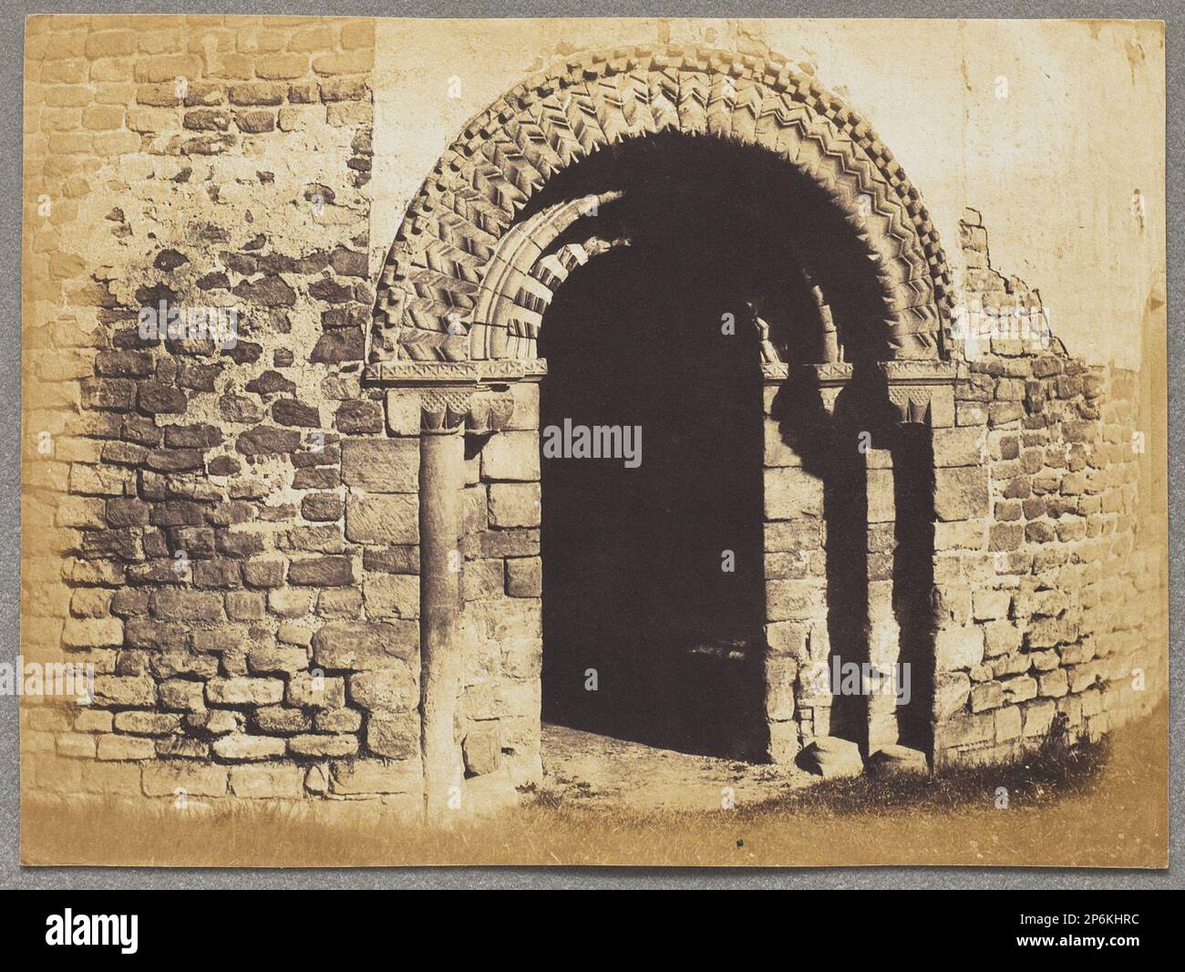 Benjamin Brecknell Turner, Ludlow Castle, Doorway of Round Church, 1852 ...
