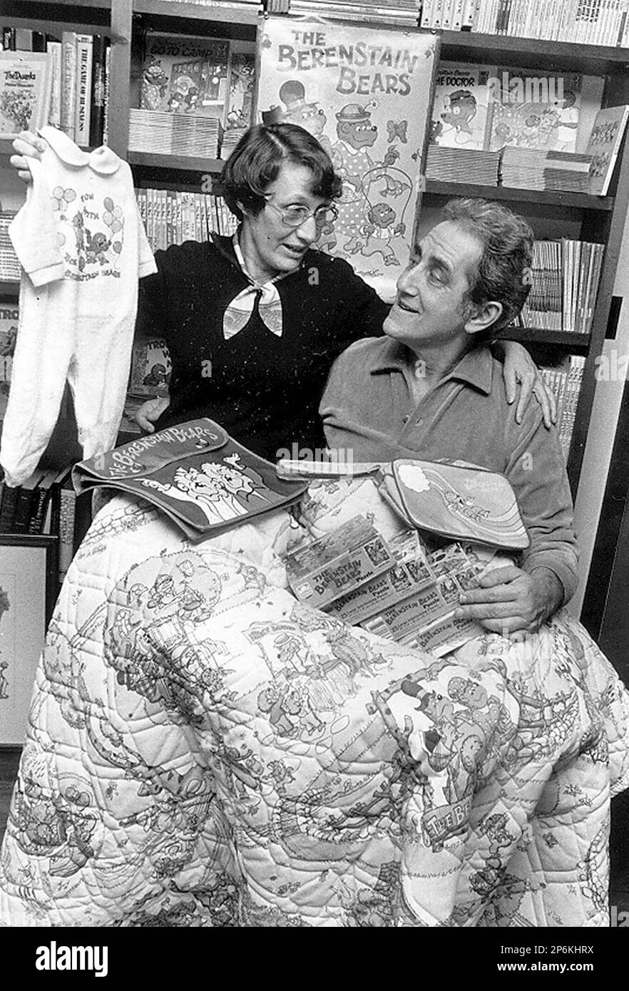 This 1999 photo shows Jan and Stan Berenstain at their New Hope, Pa ...