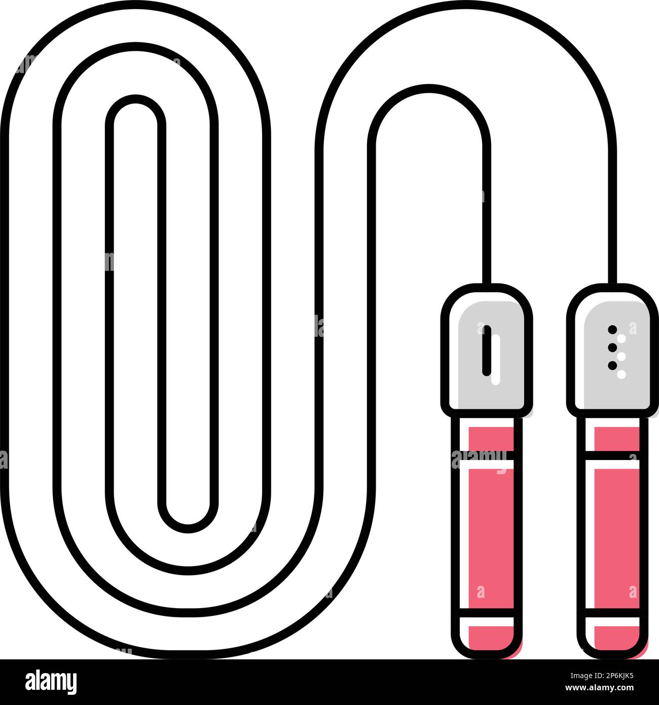 rope fitness sport color icon vector illustration Stock Vector Image ...