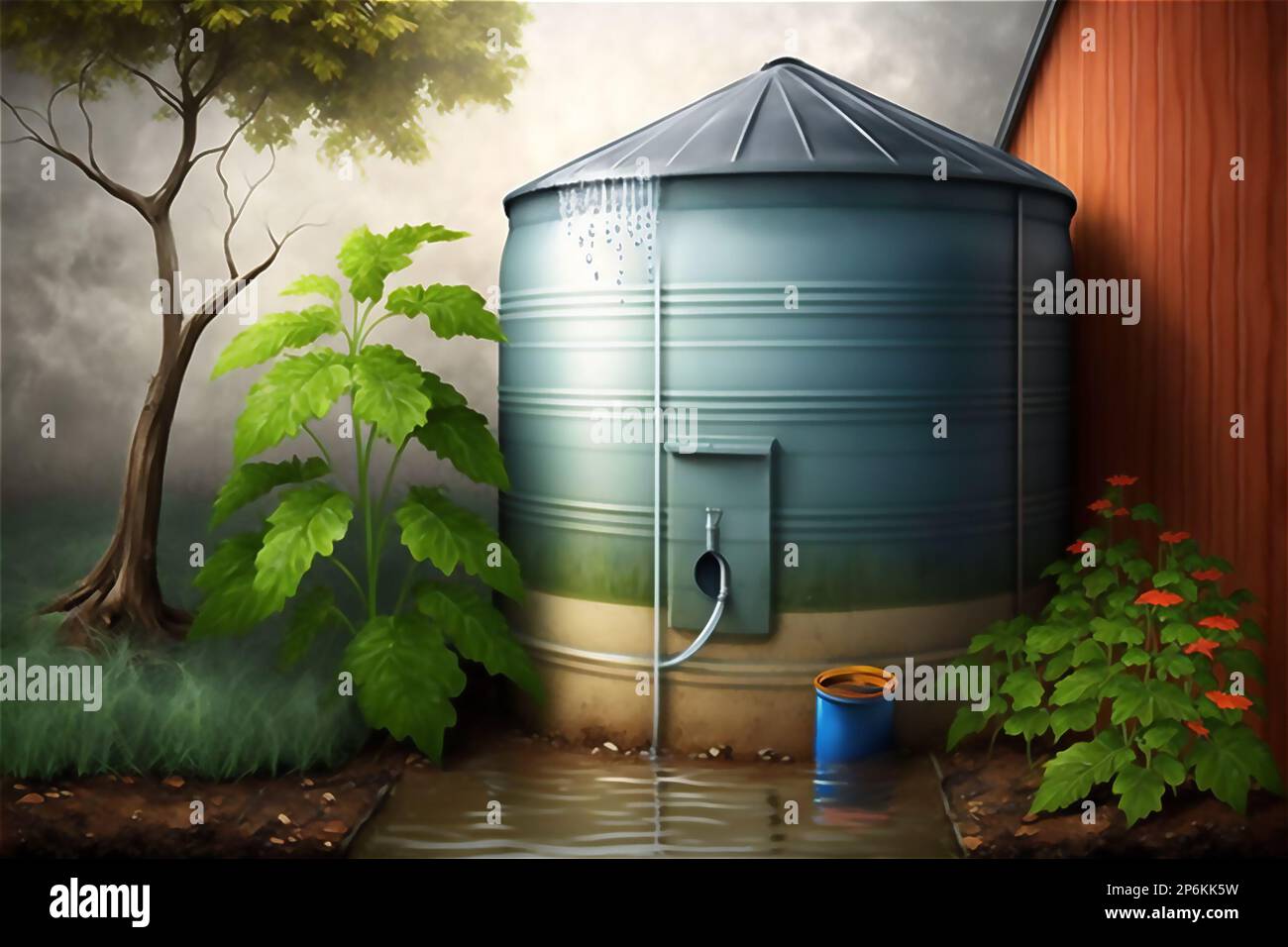 Rainwater harvesting system house hi-res stock photography and images ...