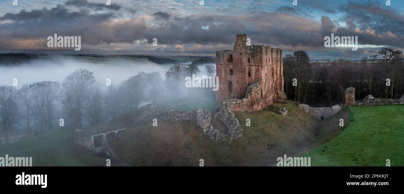 Norham Castle sits high above the River Tweed guarding the Anglo ...