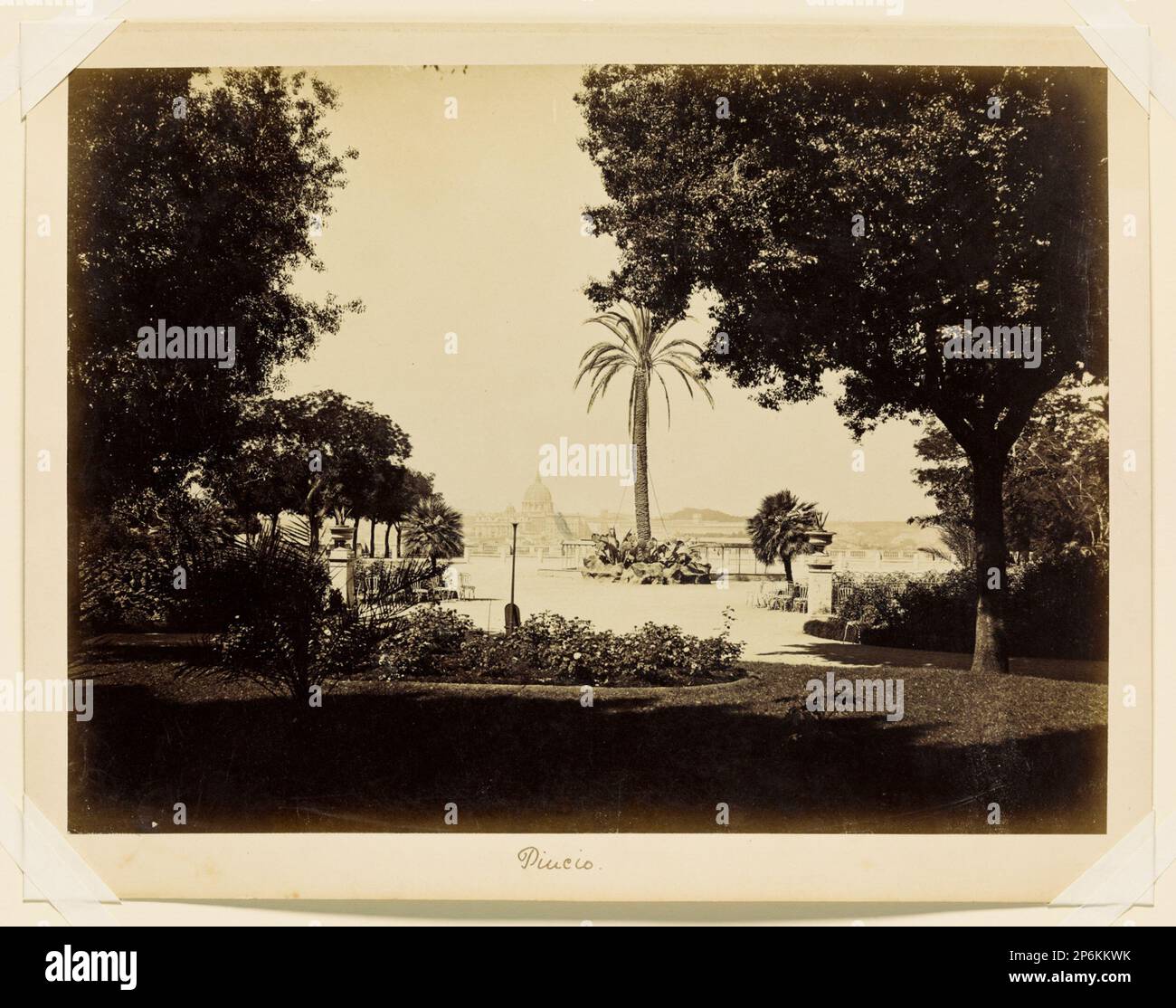 Attributed to James Anderson, View of the Vatican from Pincio, c. 1860 ...