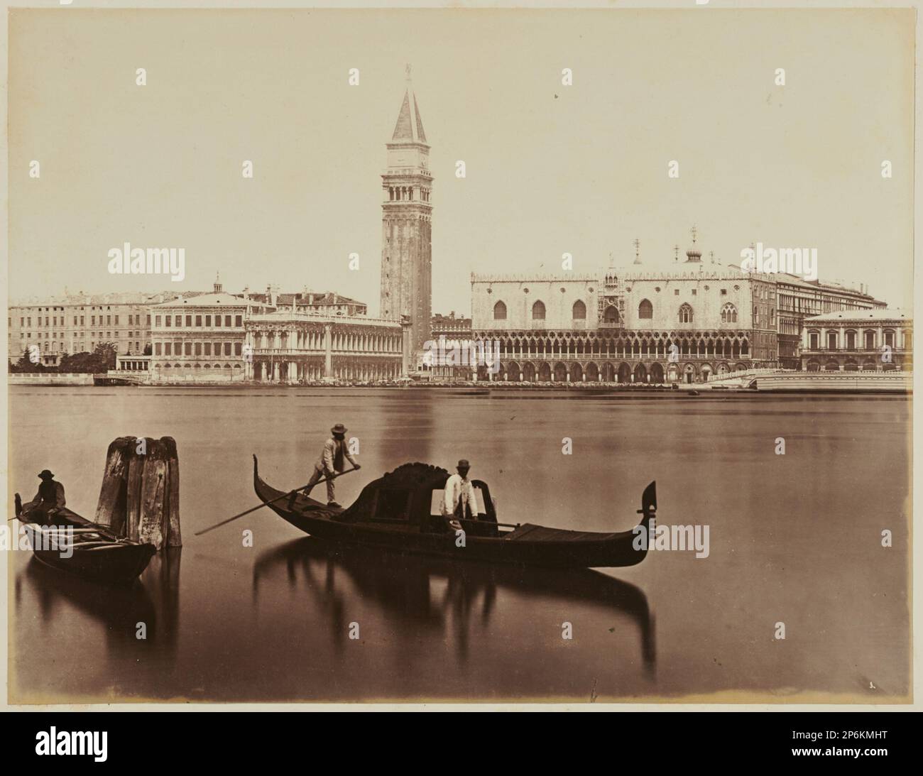 Carlo Naya, Venice, View Toward St. Mark's with Condoliers in ...