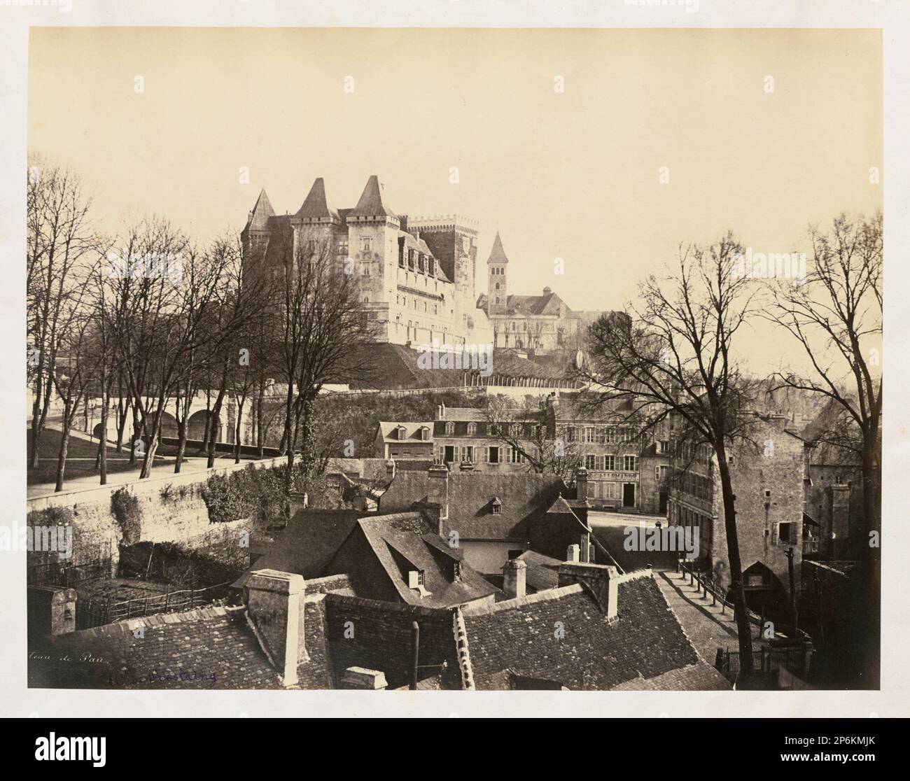 Marquis de Rostaing, Chateau de Pau, Albumen print from waxed paper ...