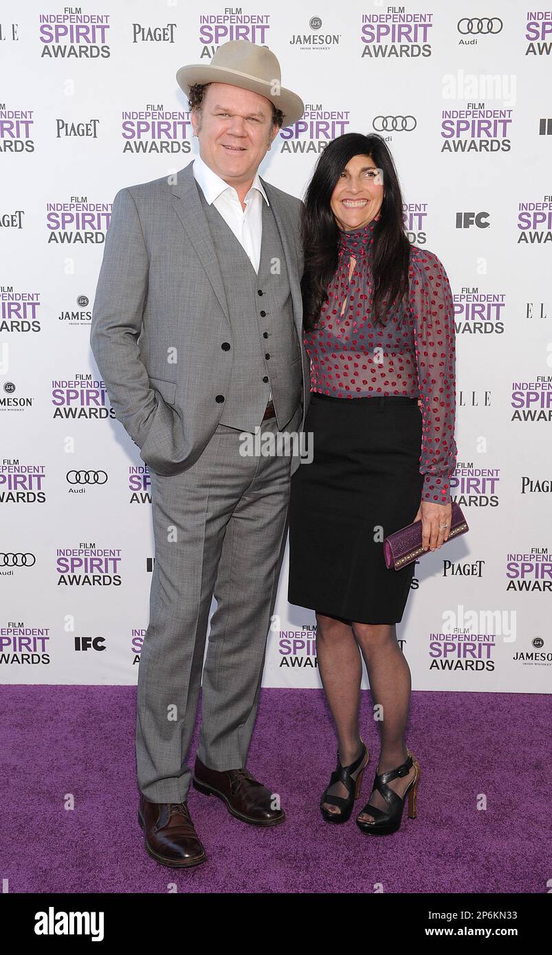 SANTA MONICA, CA - FEBRUARY 25: John C. Reilly and Alison Dickey ...