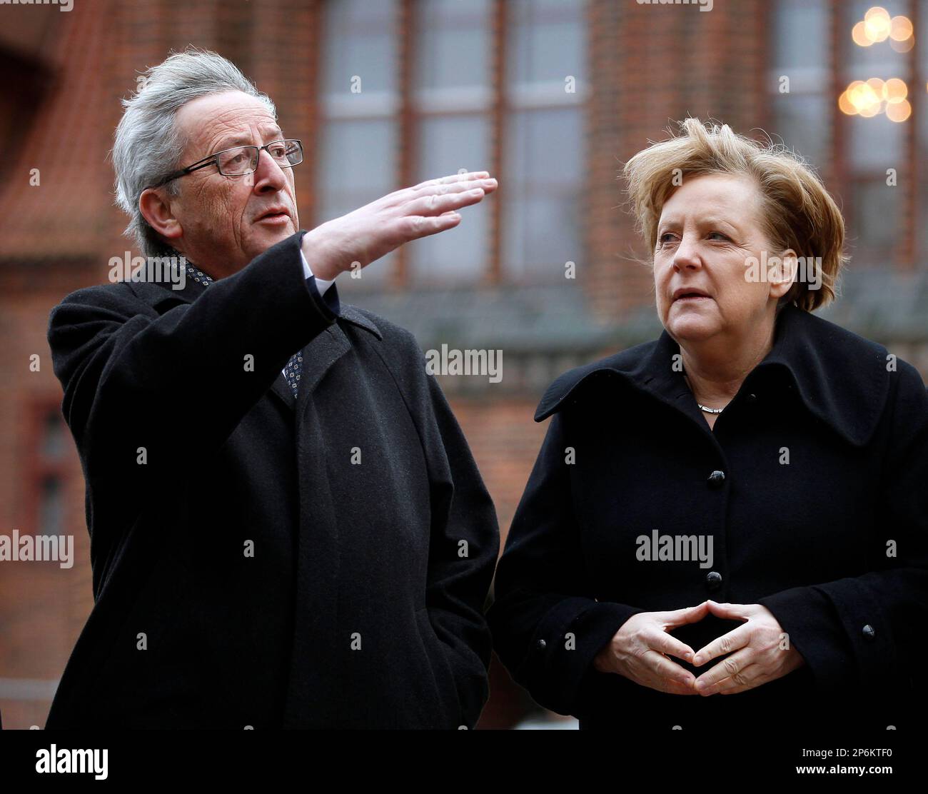 German Chancellor Angela Merkel, right, and Luxembourg's Prime Minister ...