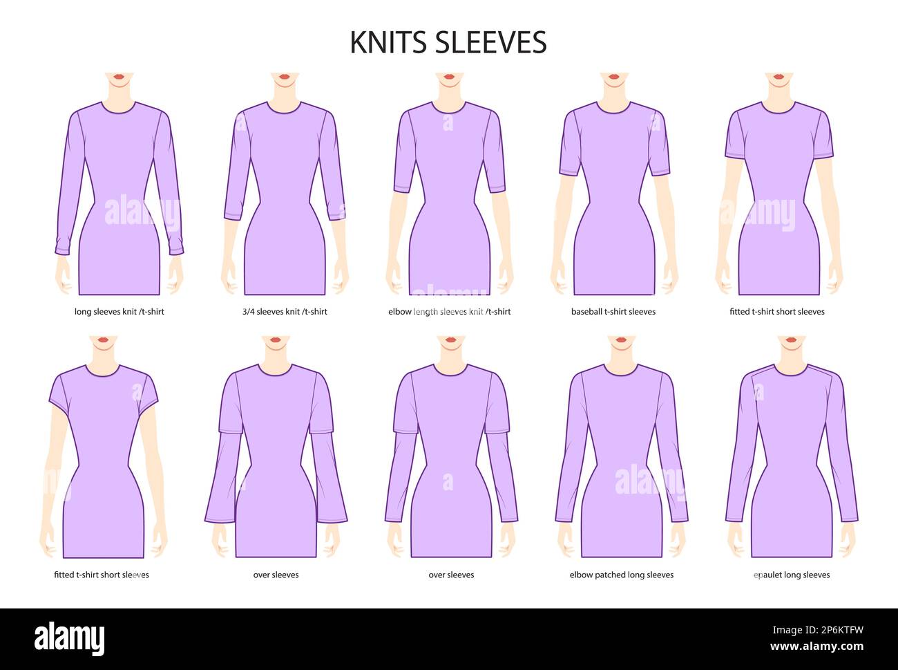 Set of Knit sleeves clothes baseball, fitted, long, over, epaulet ...