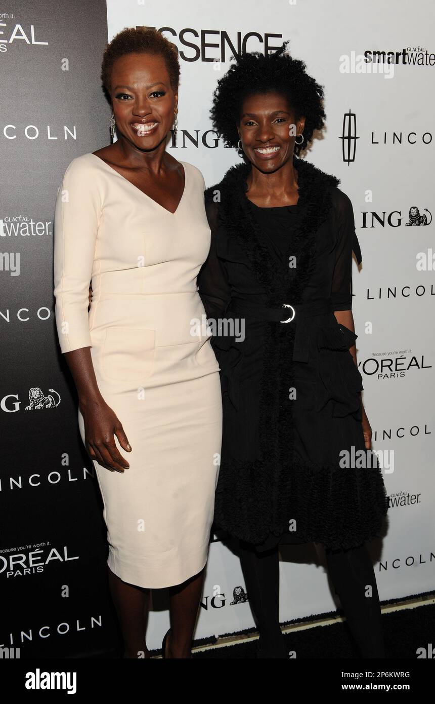 BEVERLY HILLS, CA - FEBRUARY 23: Actress Viola Davis (L) and ESSENCE ...