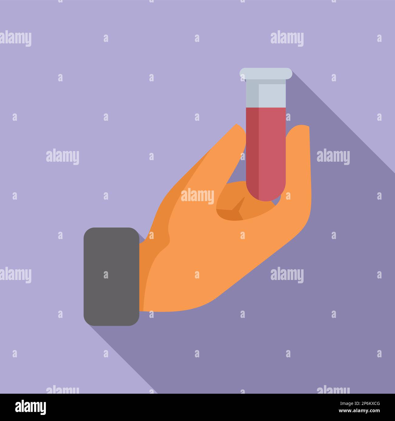 Blood test icon flat vector. Corona lab. Clinic sample Stock Vector ...
