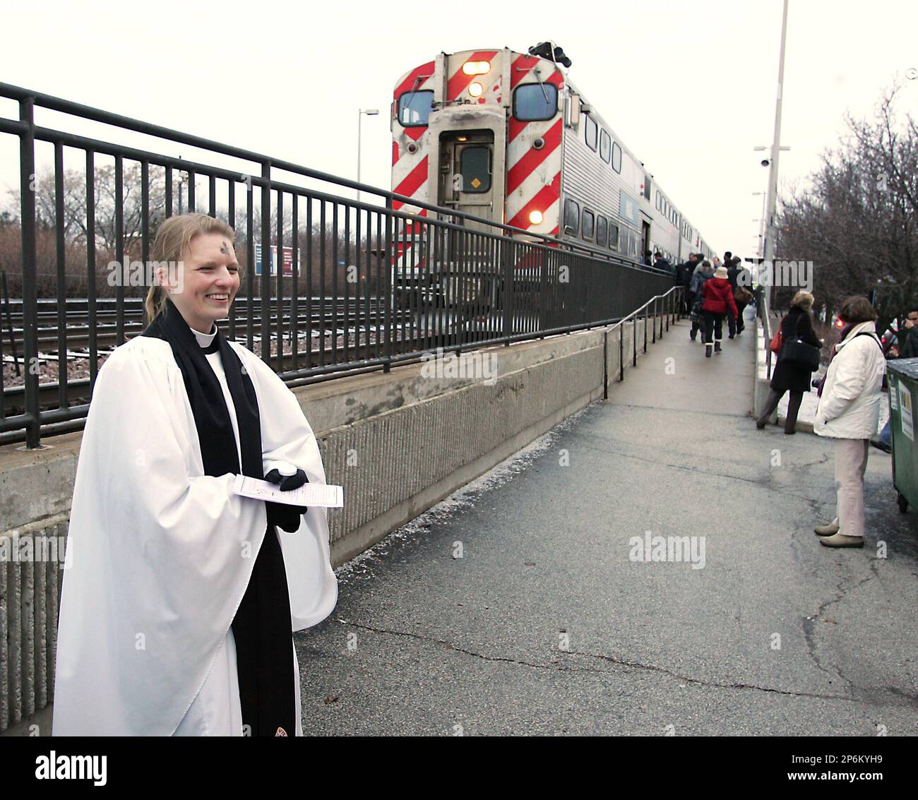 Pastor Emily Mellott, of the Calvary Episcopal Church in Lombard, Ill ...