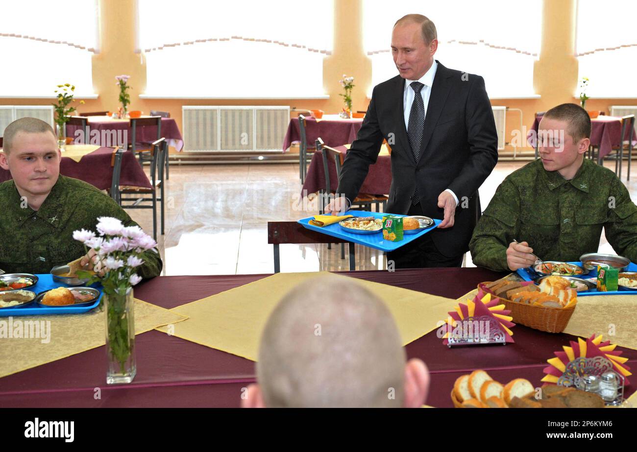 Russian Prime Minister and presidential candidate Vladimir Putin ...