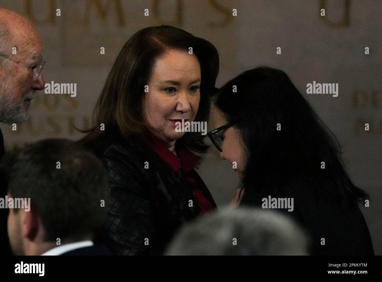Mexico's Supreme Court Chief Justice Norma Piña, right, and Mexico's ...