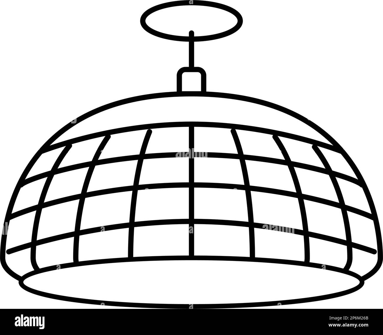 room lamp ceiling line icon vector illustration Stock Vector Image ...