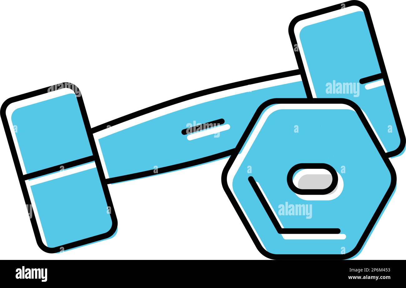 dumbbell fitness sport color icon vector illustration Stock Vector ...