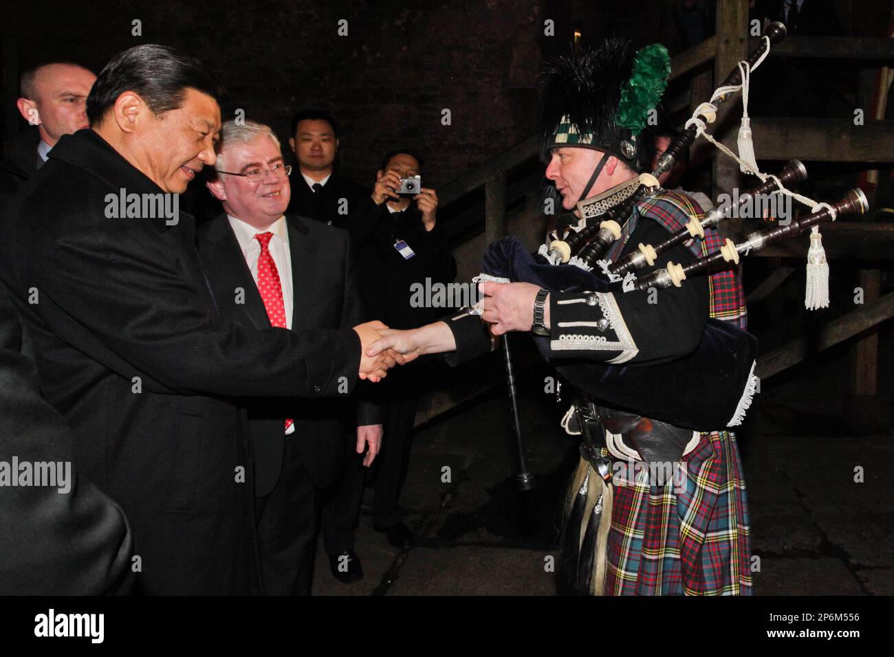 Chinese Vice President Xi Jinping, left, and Deputy Prime Minister ...