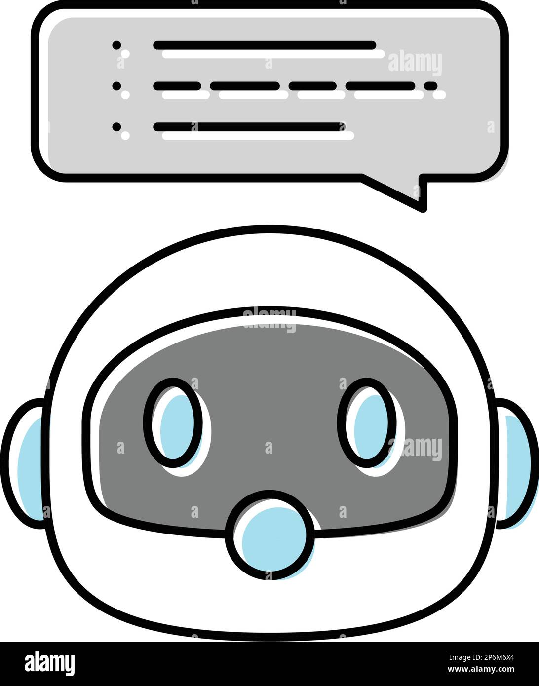 speech chat bot color icon vector illustration Stock Vector Image & Art ...