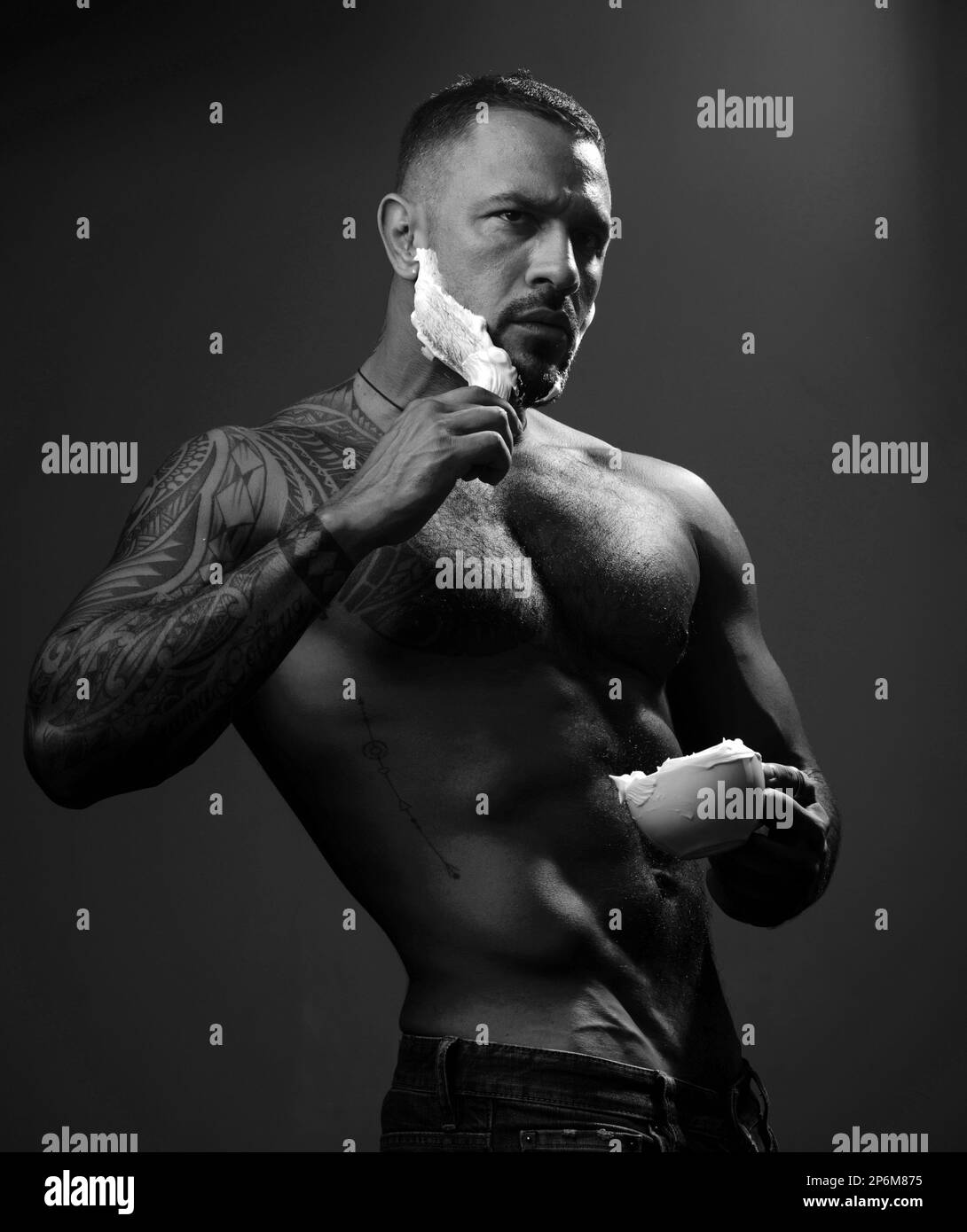 Retro styling men Black and White Stock Photos & Images - Alamy