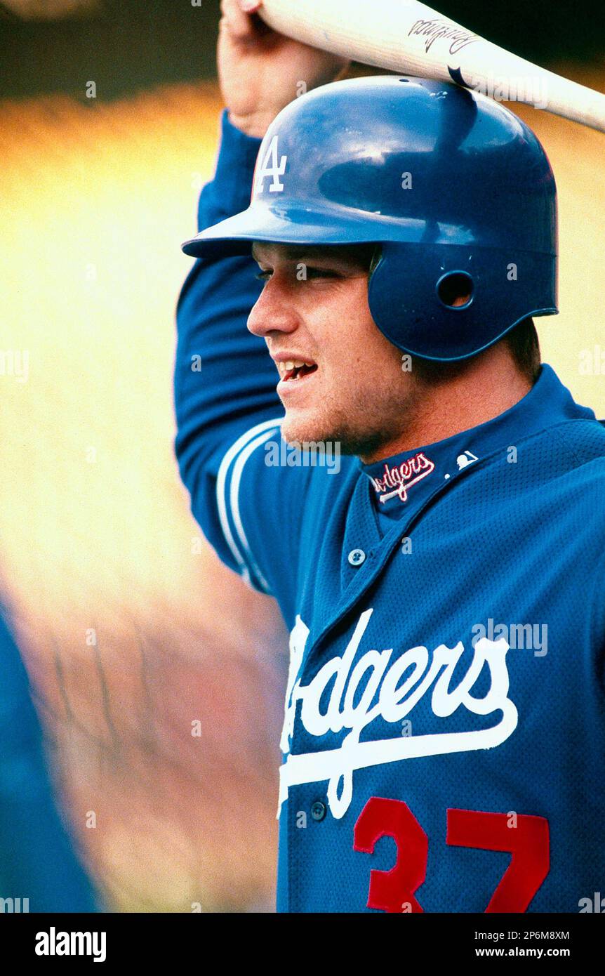 Darren Dreifort of the Los Angeles Dodgers during a game at Dodger ...