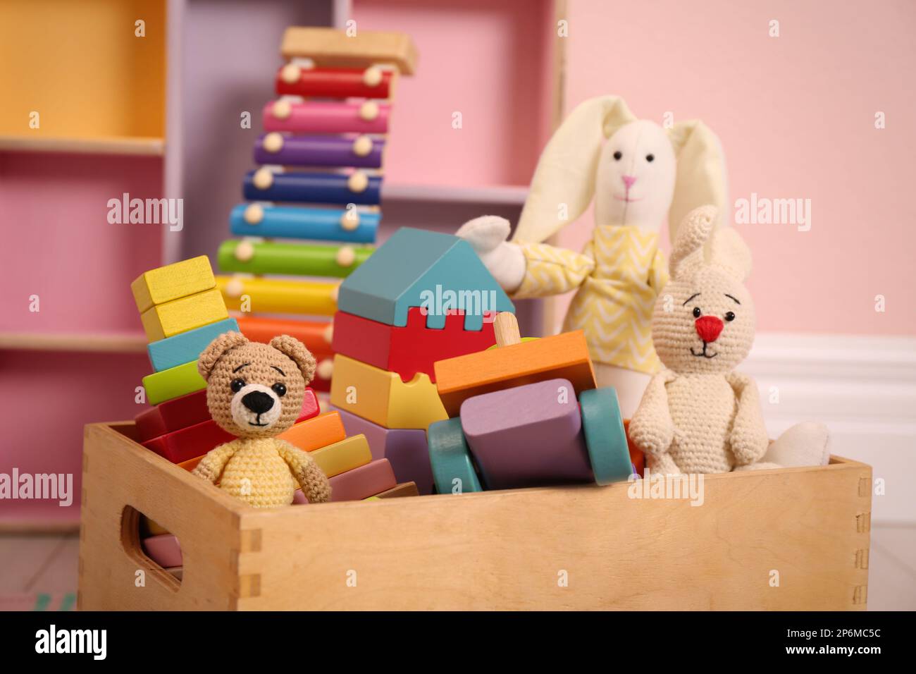 Group cute children toys hi-res stock photography and images - Alamy