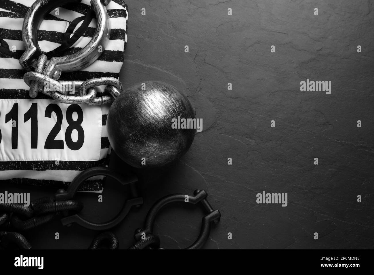 Prisoner iron ball Black and White Stock Photos & Images - Alamy