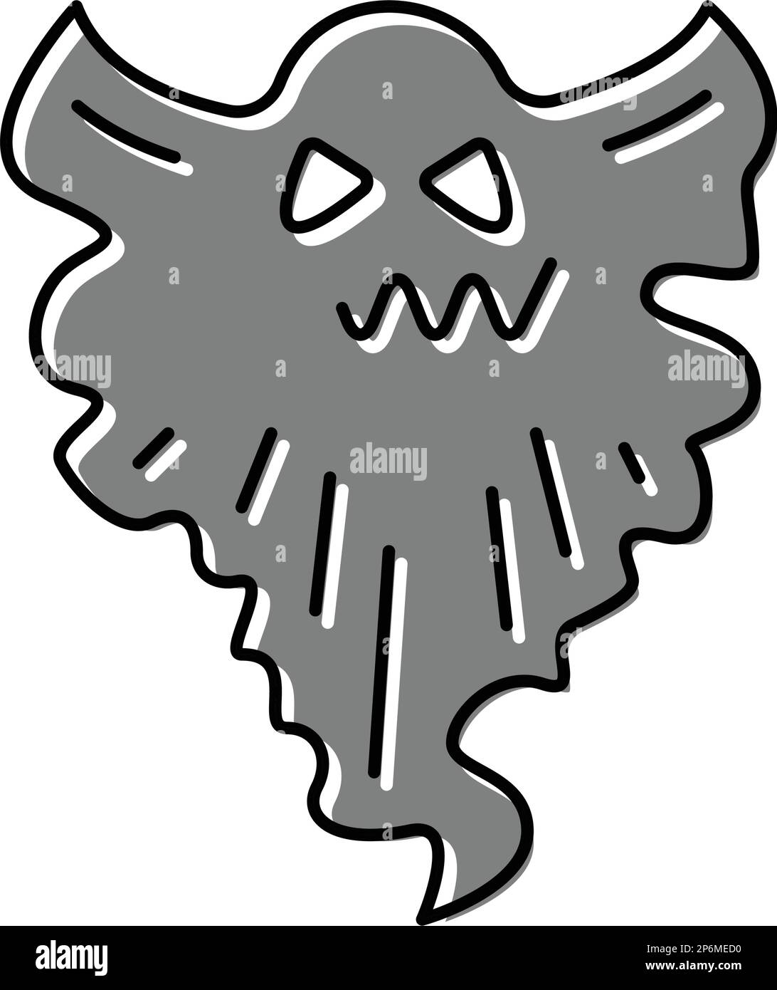 demon ghost color icon vector illustration Stock Vector Image & Art - Alamy