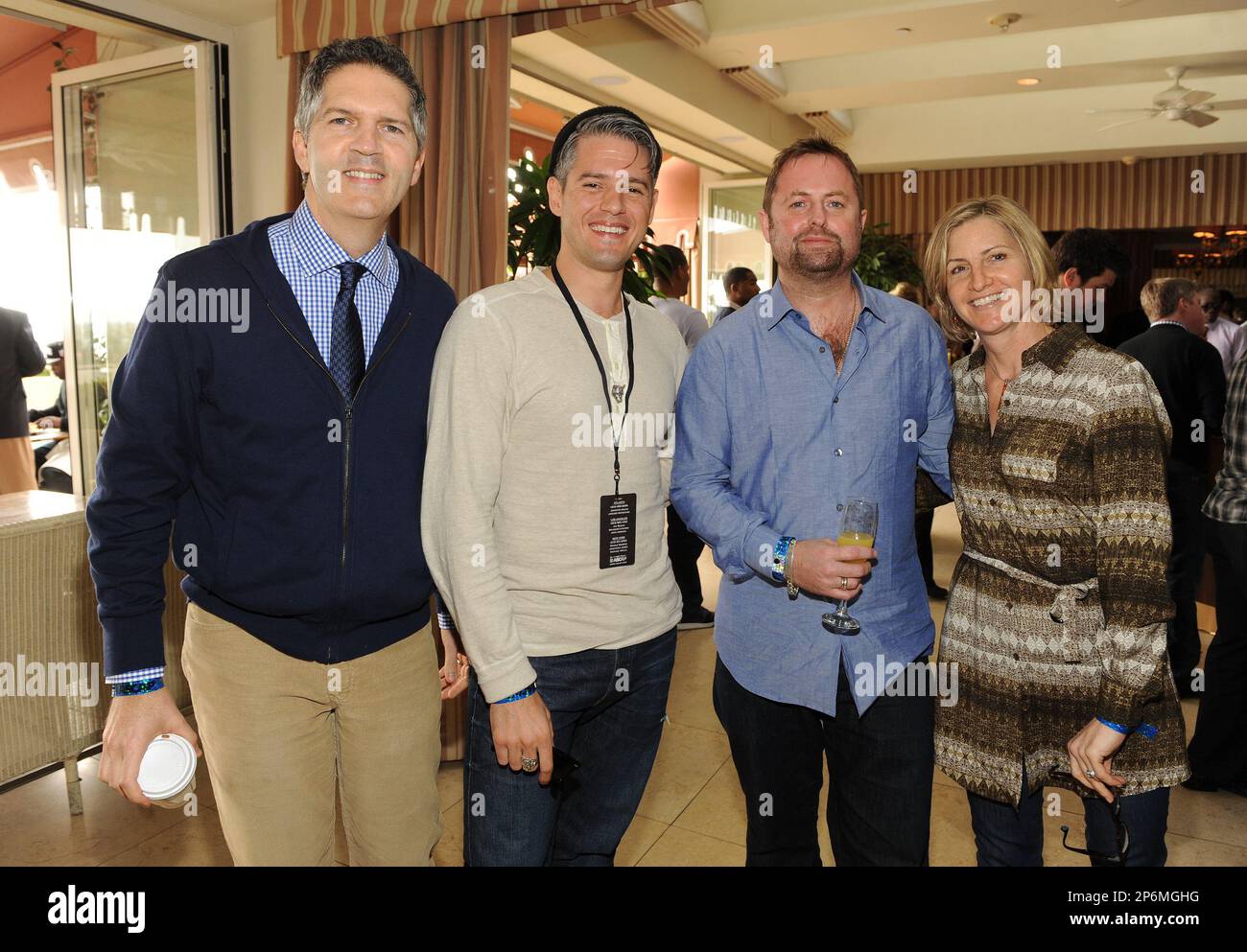 WEST HOLLYWOOD, CA - FEBRUARY 11: (L-R) ASCAP's Randy Grimmett, Ben ...