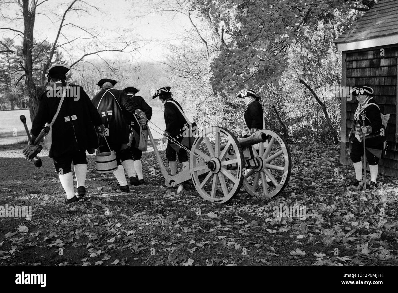 Actors in period uniforms Black and White Stock Photos & Images - Alamy