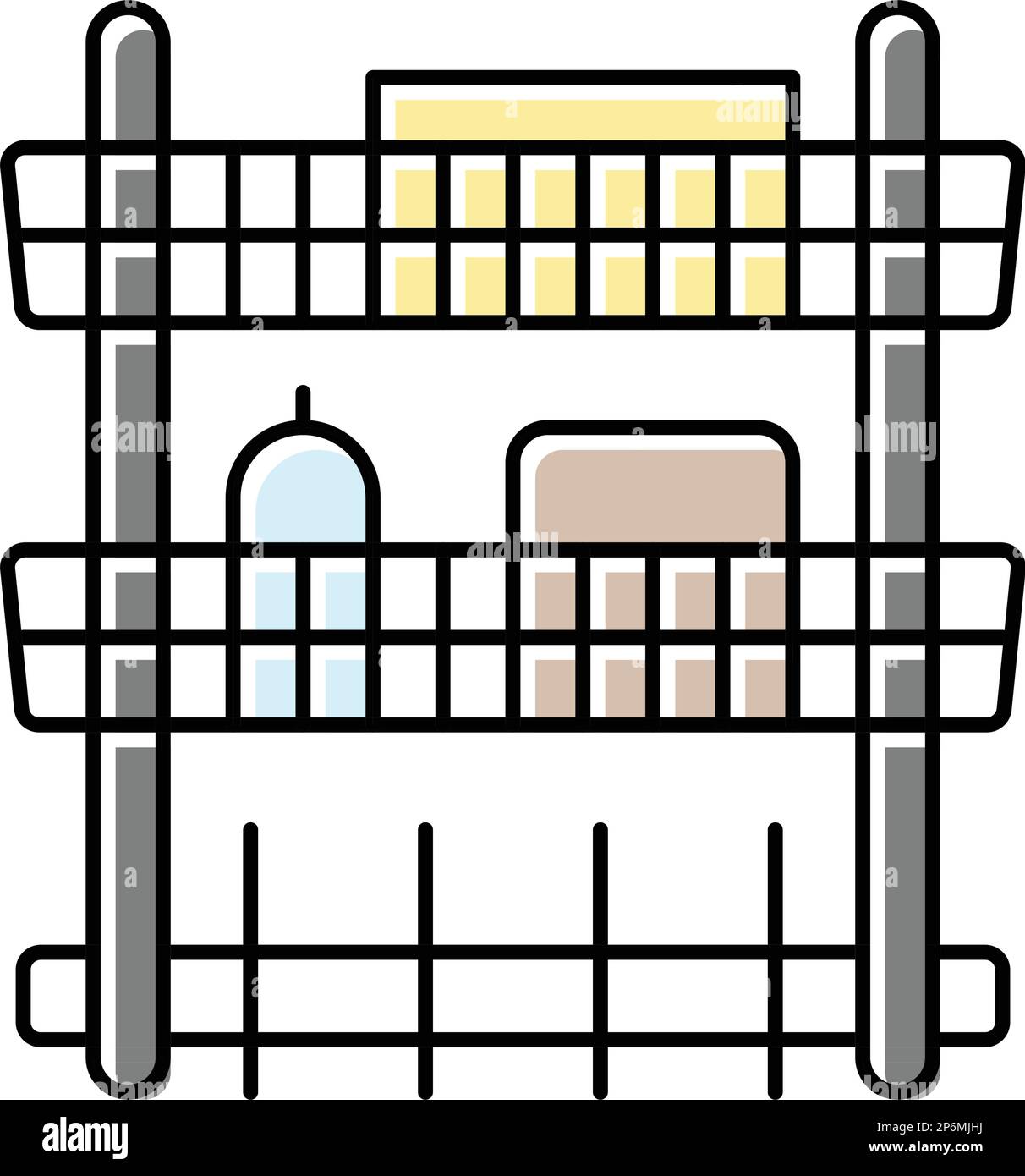 Wood wall organizer Stock Vector Images - Alamy