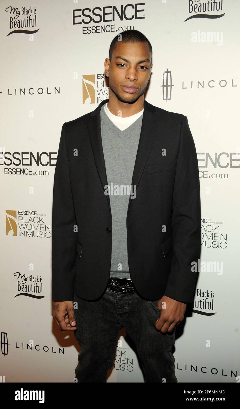 LOS ANGELES, CA - FEBRUARY 8: Model Shawn Sutton arrives at the 3rd Annual ESSENCE Black Women ...