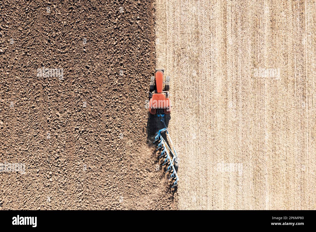 Tractor pulling plow hi-res stock photography and images - Alamy
