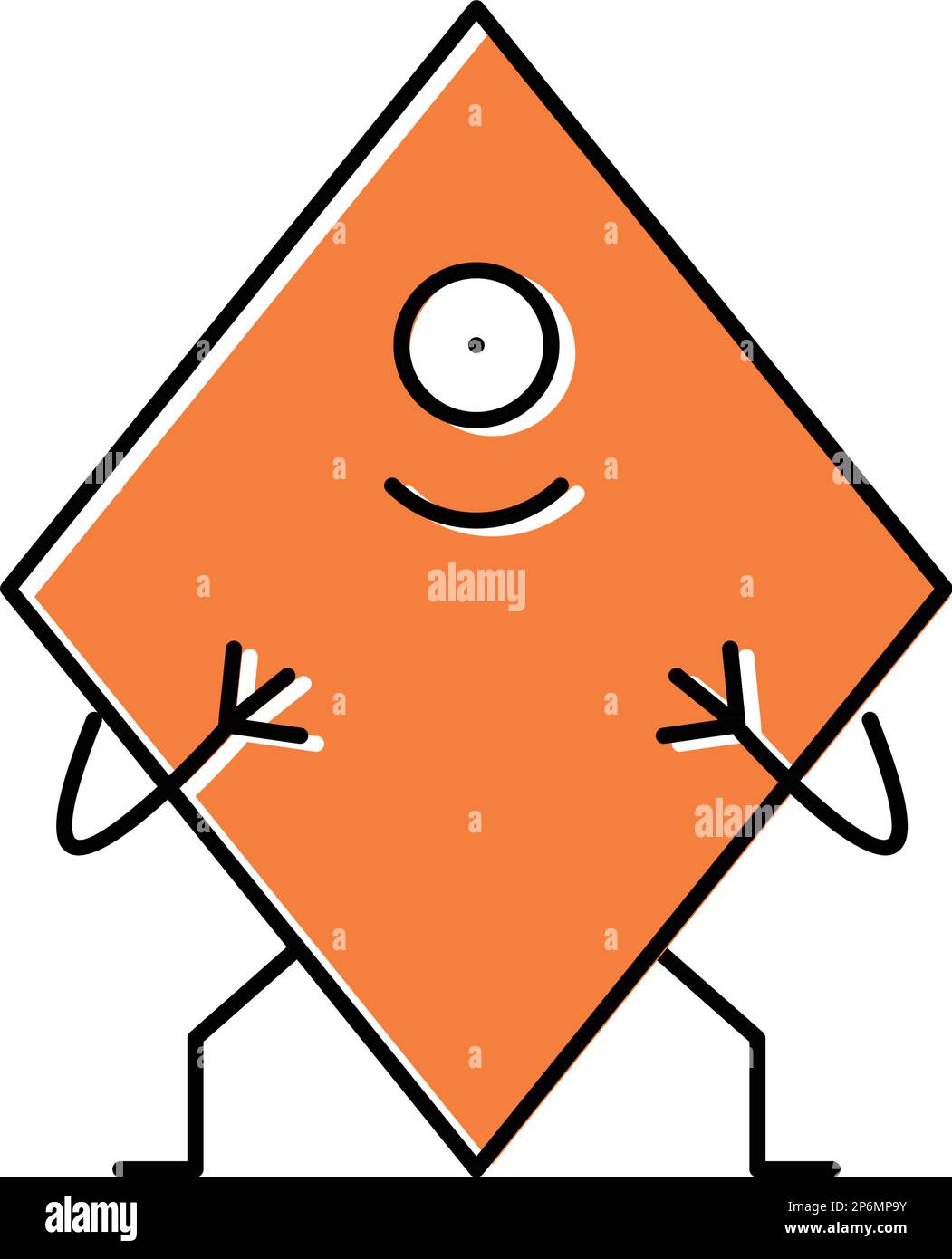 Cartoon Colorful Rhombus